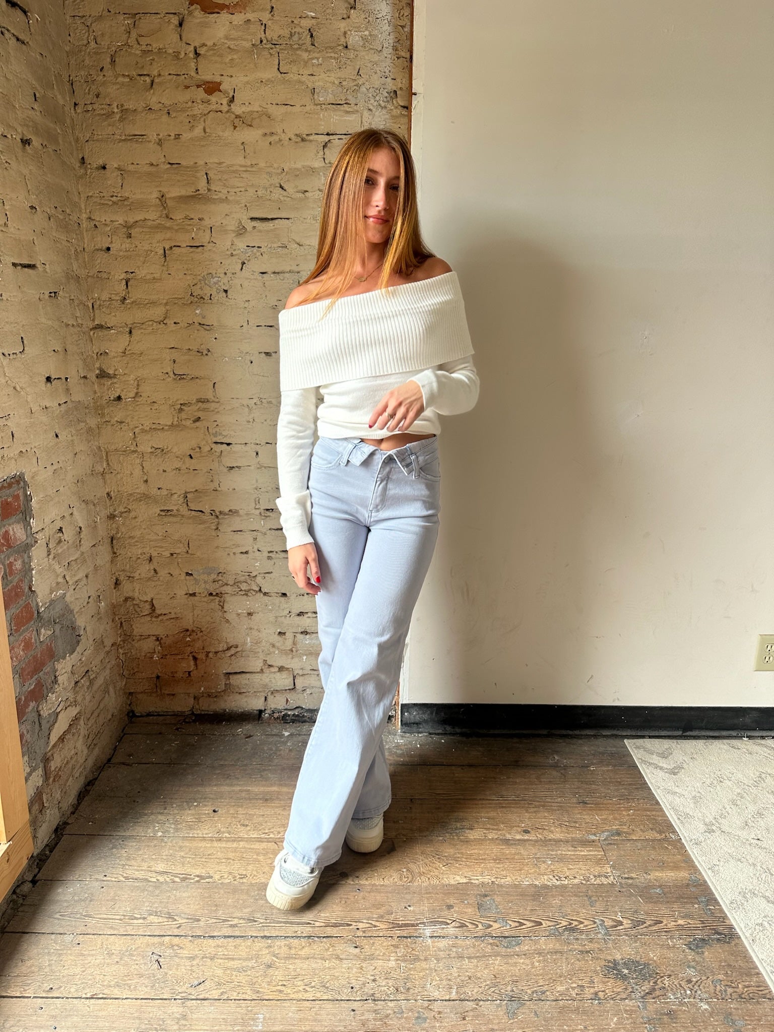 Cadence Off Shoulder Top - White – French Vill'Edge